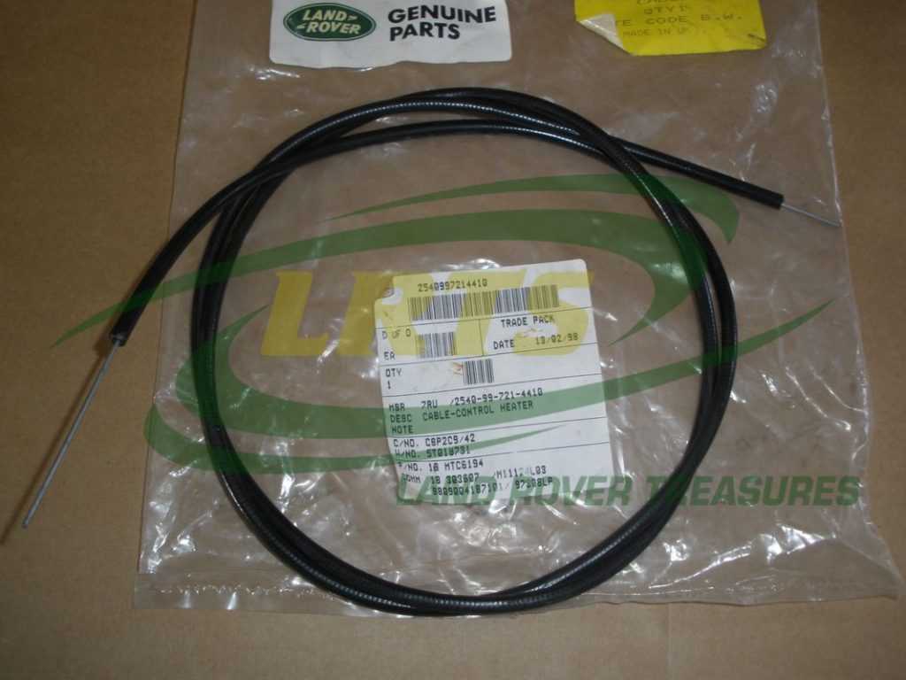 GENUINE LAND ROVER DEFENDER HEATER CONTROL CABLE PART MTC6194 OR ...