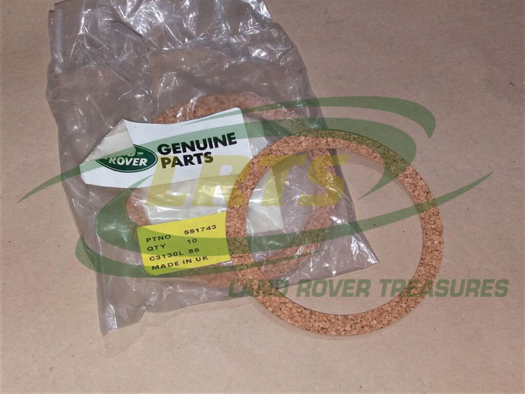 551743 CORK SEAL FUEL FILLER CAP LAND ROVER - Land Rover Treasure Shop