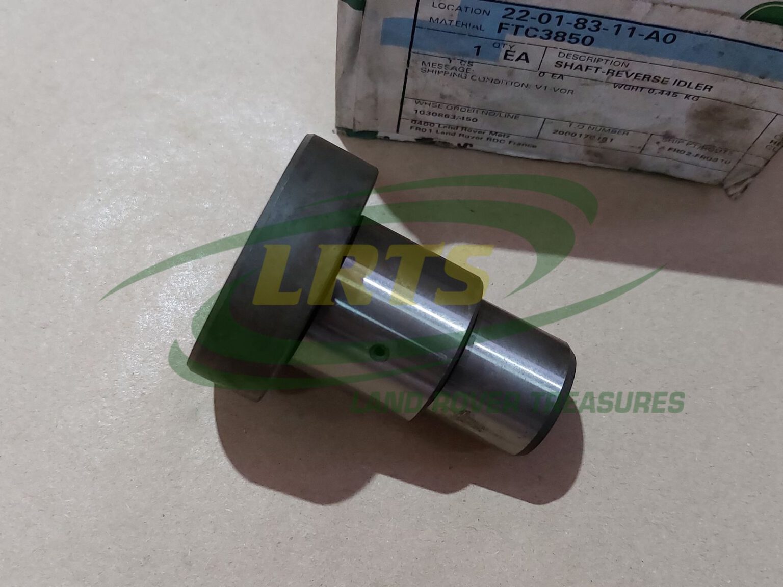 FTC3850 SHAFT REVERSE IDLER LAND ROVER DEFENDER RRC DISCO - Land Rover ...