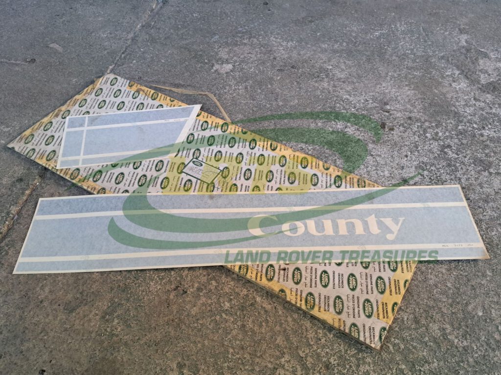 RTC6475 BLUE COUNTY DECAL RH DOOR WING LAND ROVER DEF - Land Rover ...