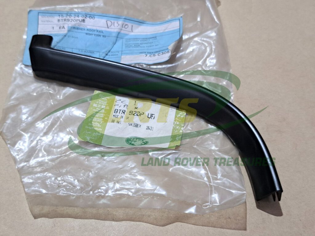 BTR920PUB BLACK FINISHER LH REAR ROOF RAIL LAND ROVER DISCO 1 - Land ...