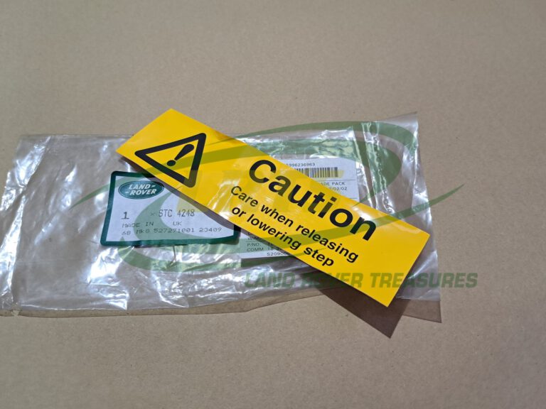 STC4248 WARNING LABEL LAND ROVER DEF WOLF - Land Rover Treasure Shop
